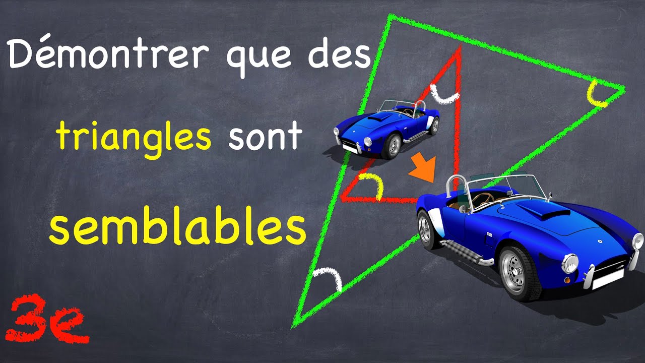 Démontrer que des triangles sont semblables - YouTube
