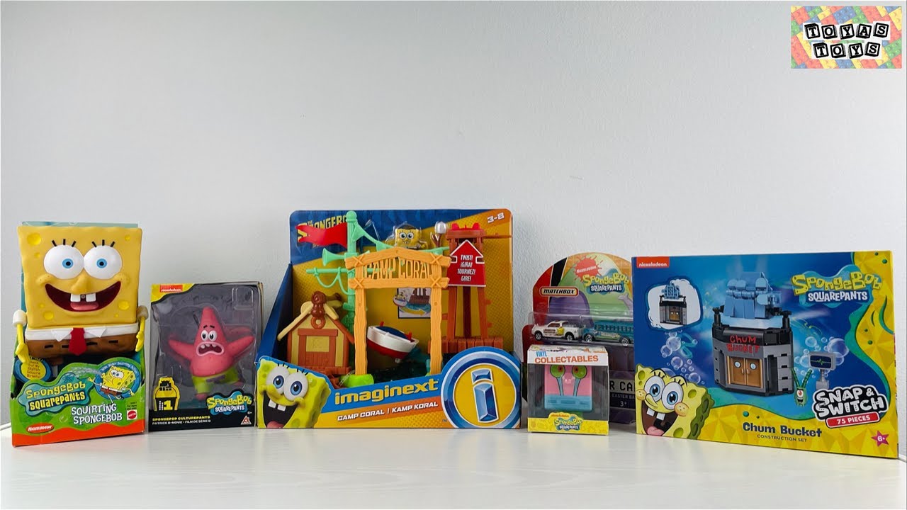 SpongeBob SquarePants Opening Toy Review ASMR | Squirting Spongebob ...