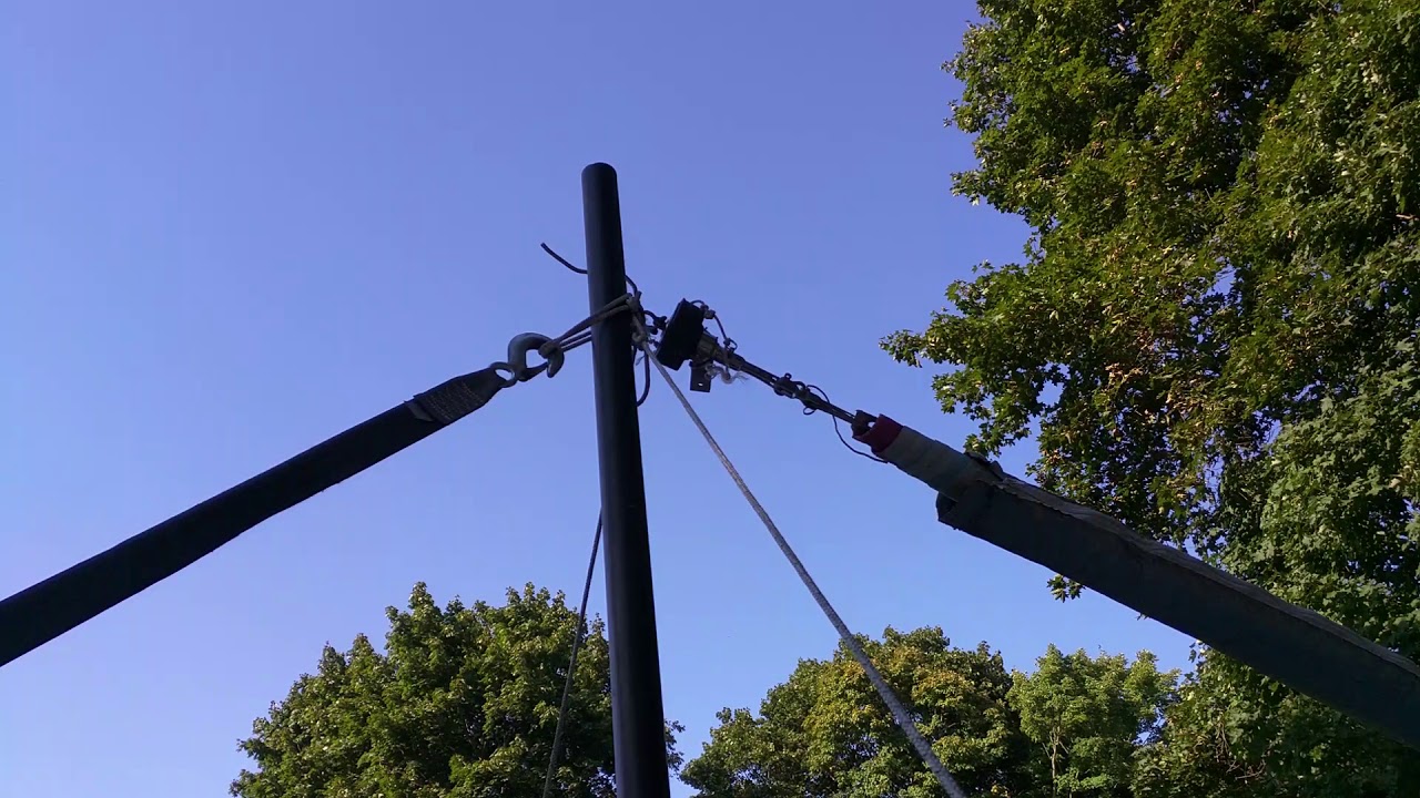 Hobie Getaway Mast Stepper III Rigging - YouTube