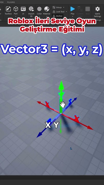 Roblox studioda Vector3 veri tipi: x, y, z koordinat sistemi # ...