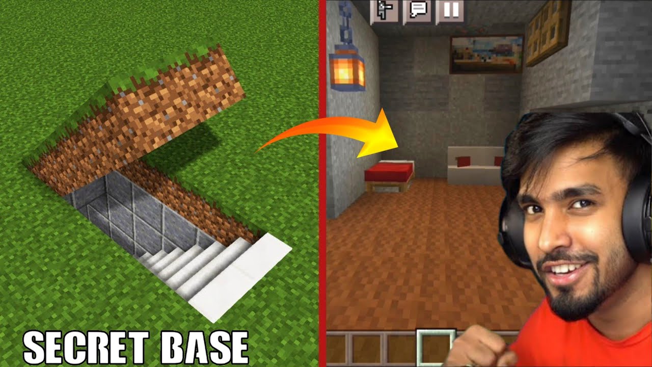 Minecraft: I Made World's Most Secret Underground Base! [Easy] - YouTube