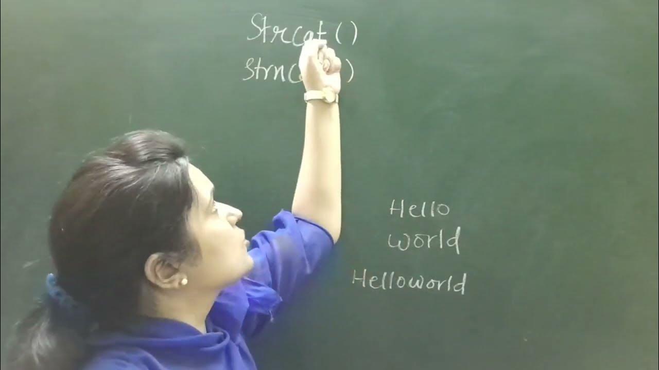 strcat function in c | string concatenation in c - YouTube