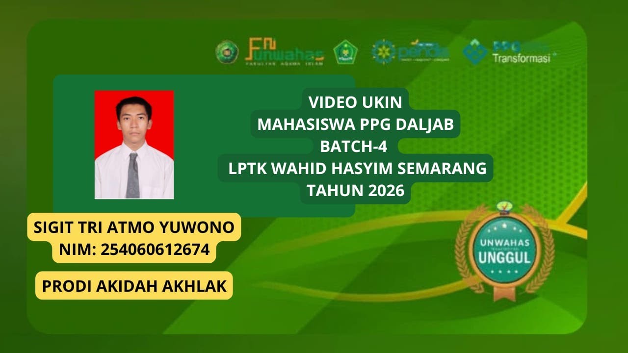 VIDEO PEMBELAJARAN UKIN PPG DALJAB TAHUN 2026 || UNWAHAS || Sigit Tri ...