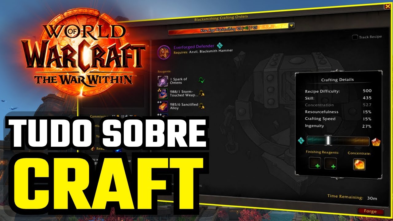 APRENDA TUDO SOBRE CRAFT NO WORLD OF WARCRAFT | WoW The War Within TWW ...
