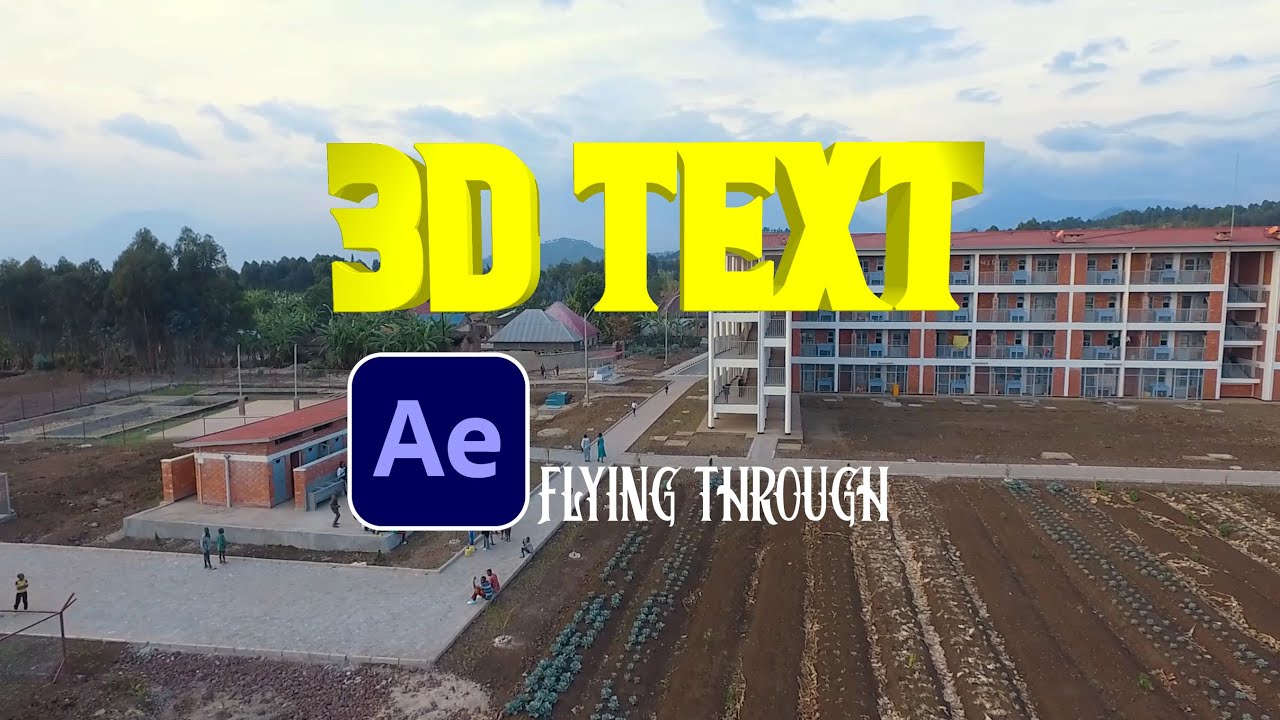 Camera Fly Through 3D Text Effect In Adobe After Effect Tutorial - YouTube