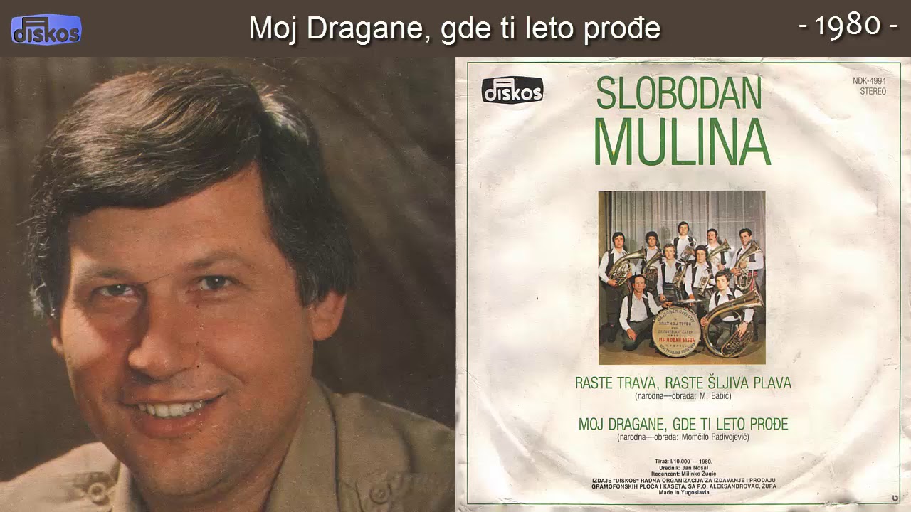 Slobodan Mulina - Moj Dragane, gde ti leto prodje - (Audio 1980) - YouTube