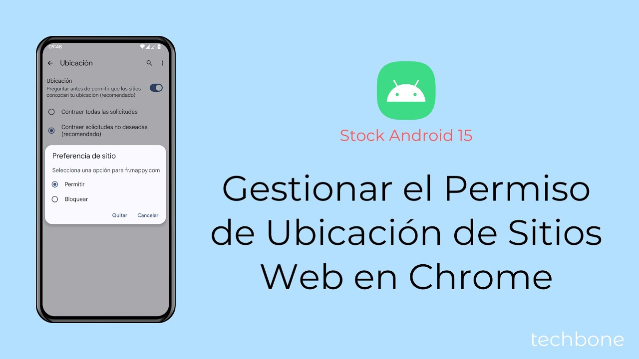 Gestionar el Permiso de Ubicación de Sitios Web en Chrome [Android 15 ...