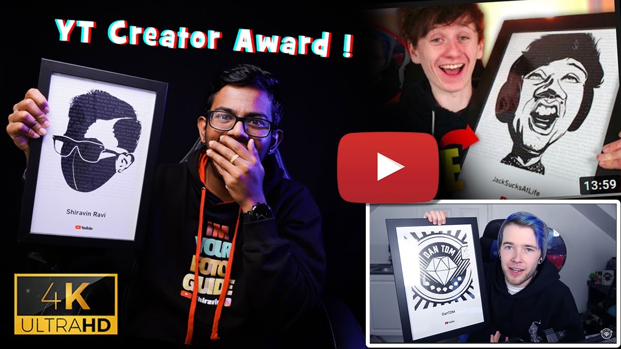 YouTube Custom Creator Award ? / 4K video - YouTube