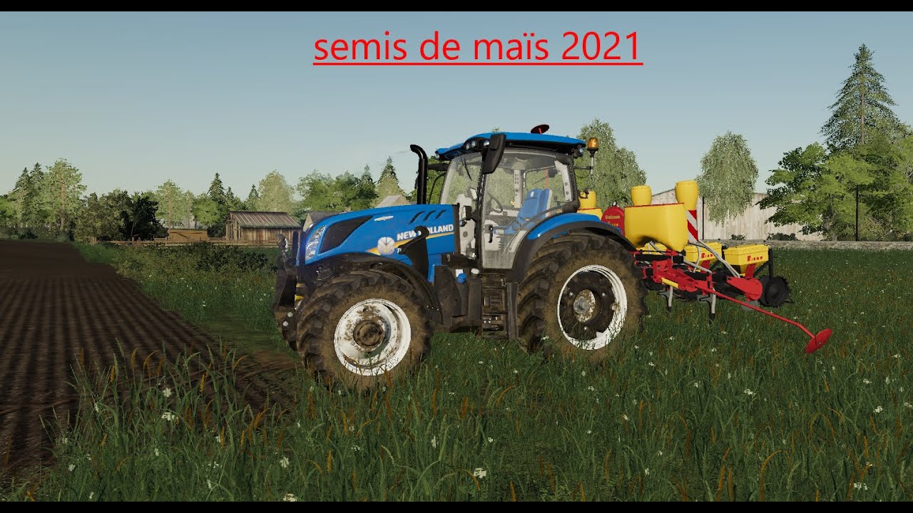 semis de maïs fs 19 - YouTube