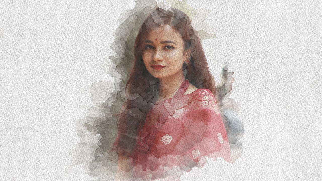 HOW TO DRAW A DIGITAL WATER COLOR PAINTING IN PHOTOSHOP IN 2020 ...