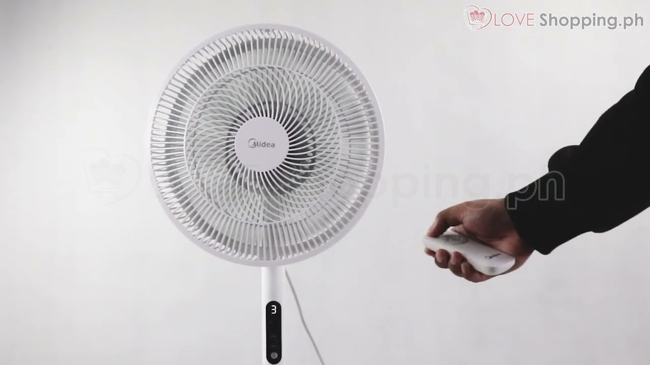 MIDEA 7 Blade Intelligent Electric Fan Remote Control Stand Fan | Love ...
