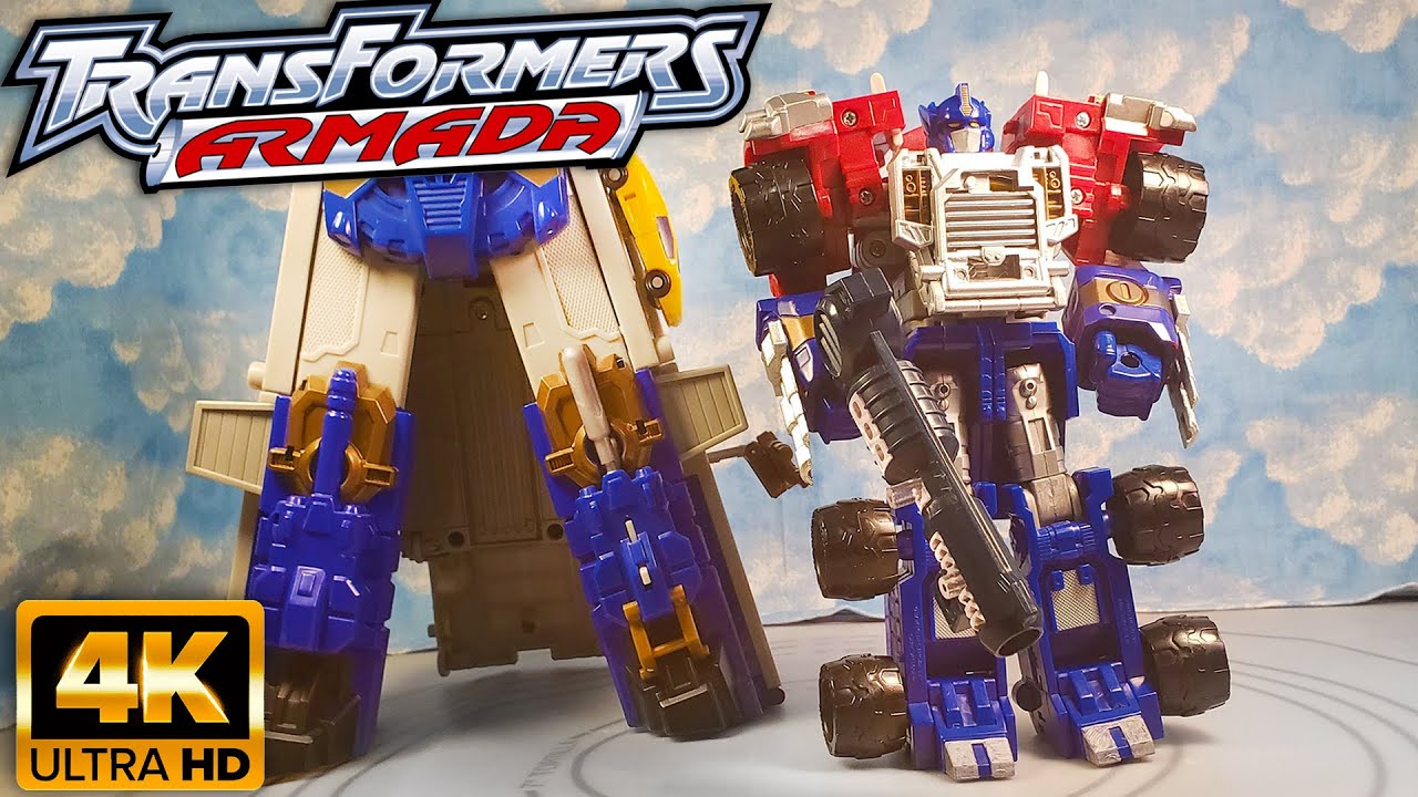 Transformers Armada Optimus Prime & Sparkplug with Super Mode 4K Review Original Armada Prime ...