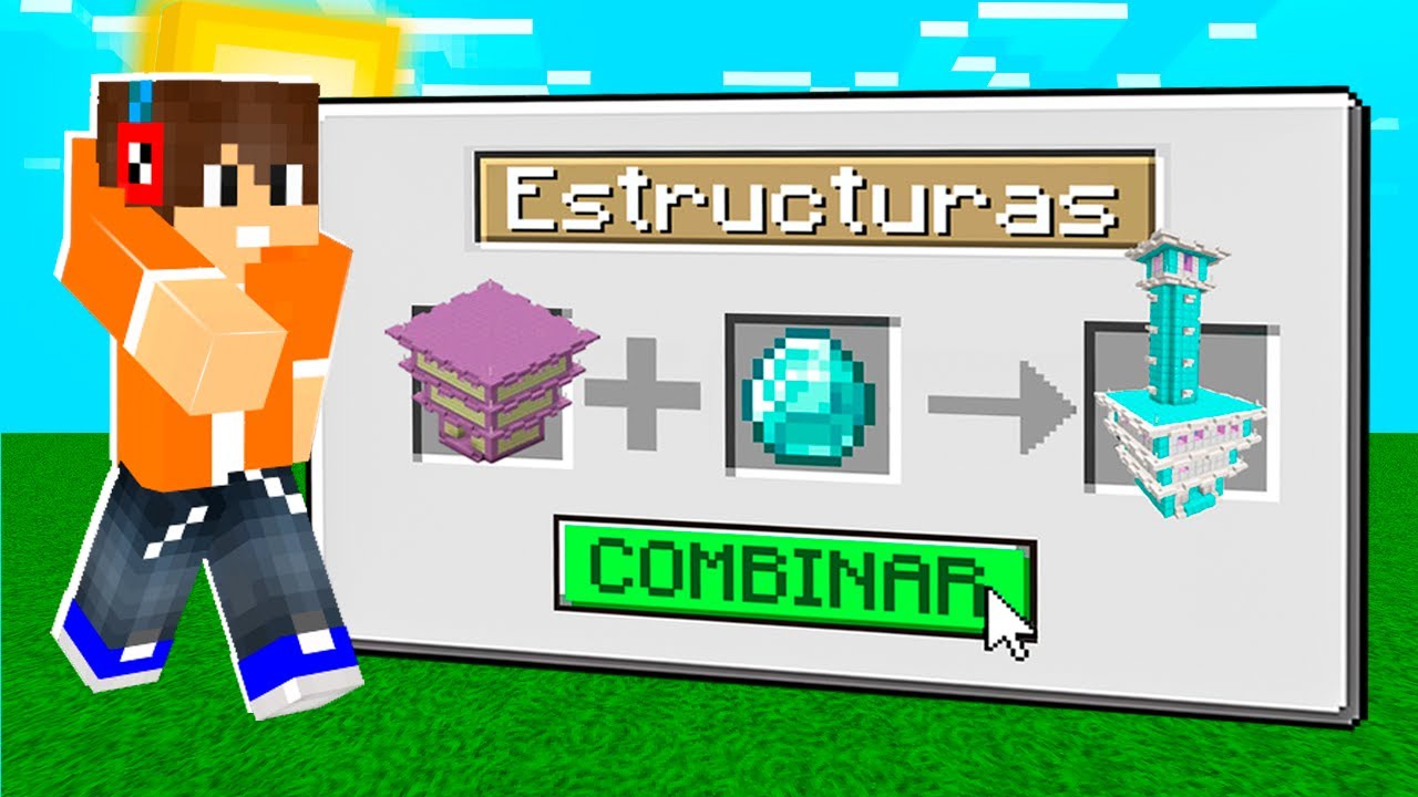 NUEVAS ESTRUCTURAS EN MINECRAFT ! 😱⚔️ COMO COMBINAR ESTRUCTURAS ...