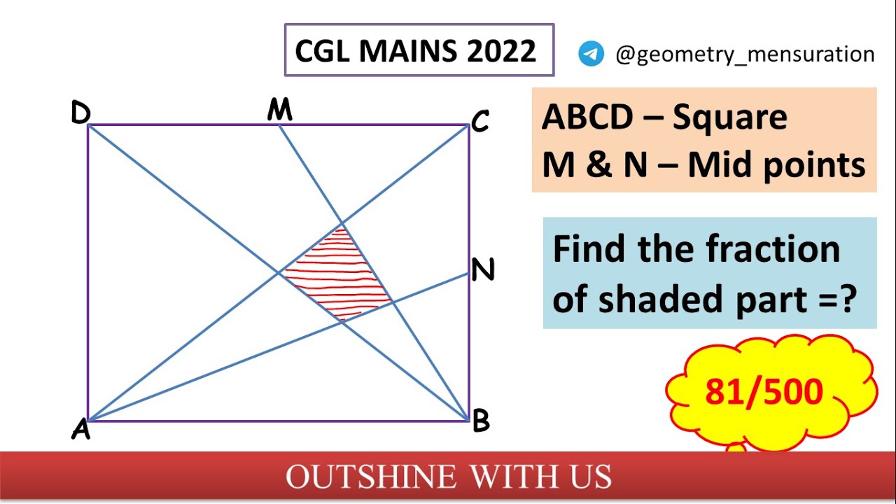 Ladder Theorem | Geometry Question 81/500 For CGL Mains 2022 by Dhiraj ...