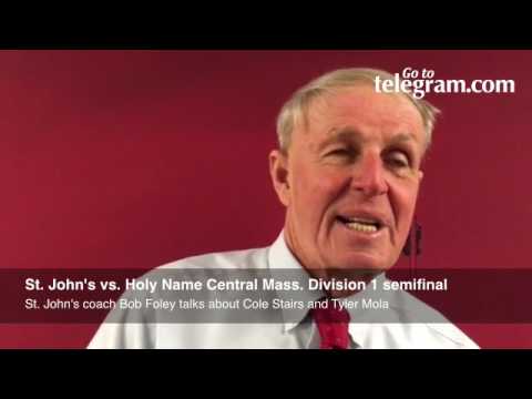 St. John's coach Bob Foley talks about Cole Stairs and Tyler Mola ...