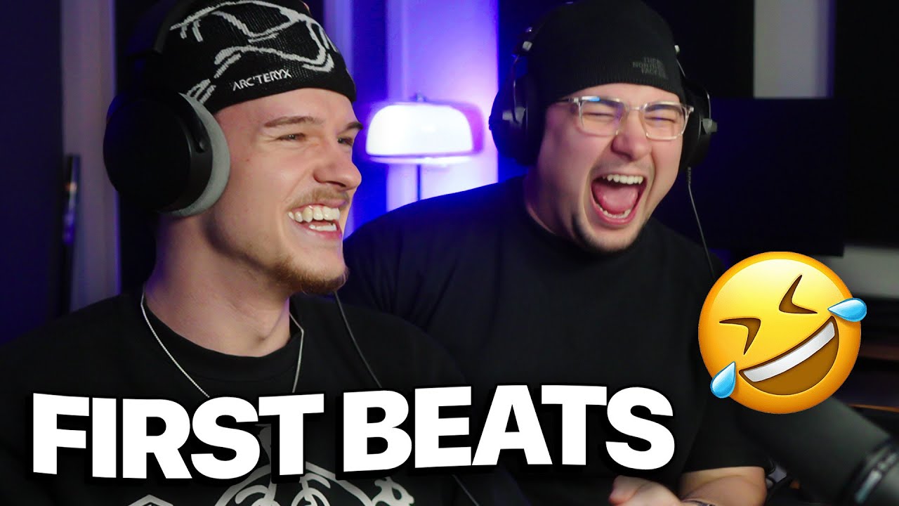 REACTING To Our FIRST BEATS! - YouTube