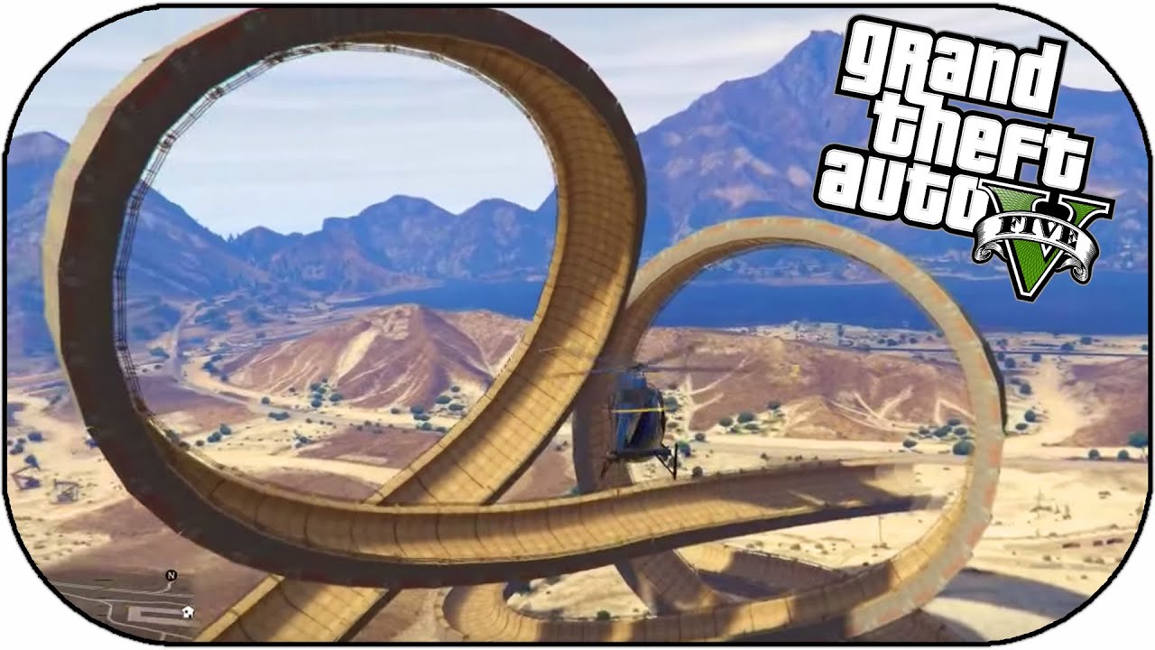 Gta 5 Pc Mods Huge Bmx Stunt Ramp Mod Gta 5 Mega Ramp