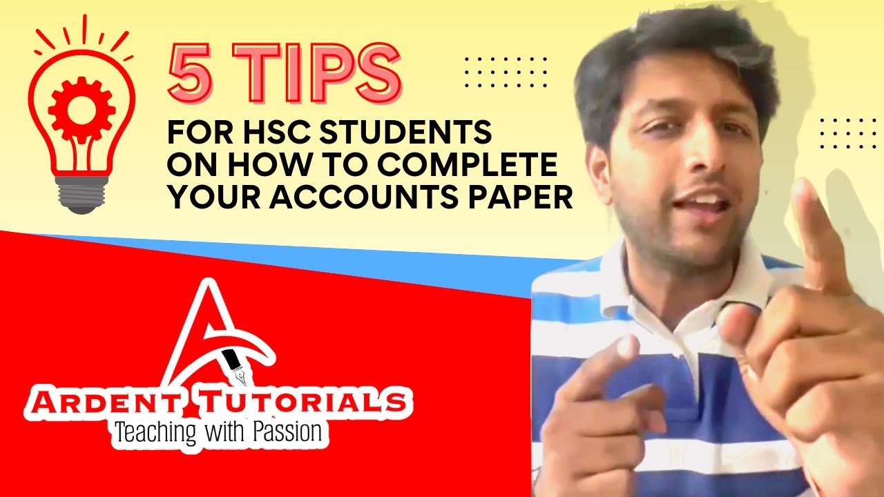 5 tips for HSC students on how to complete your accounts paper - YouTube