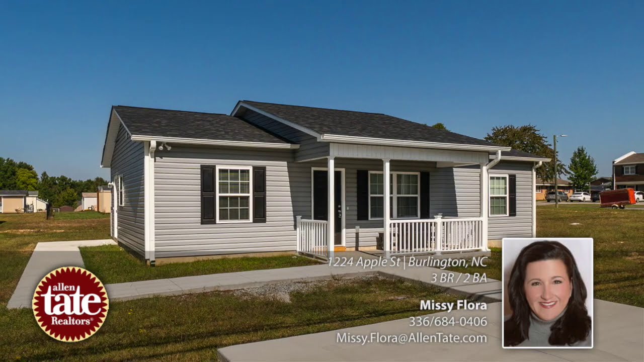 Home for Sale -- 1224 Apple St, Burlington NC -- Missy Flora - YouTube