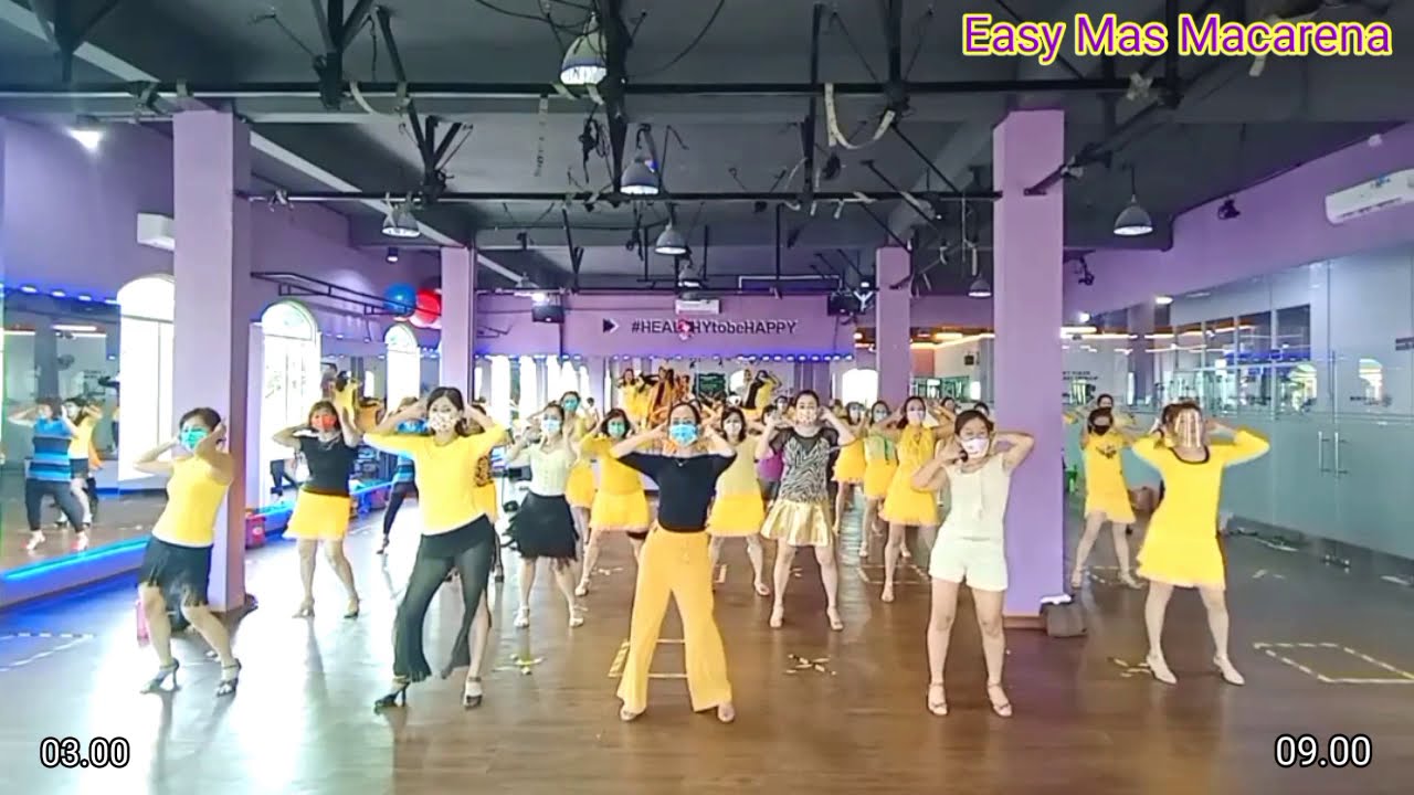 Easy Mas Macarena Line Dance (Beginner) - YouTube