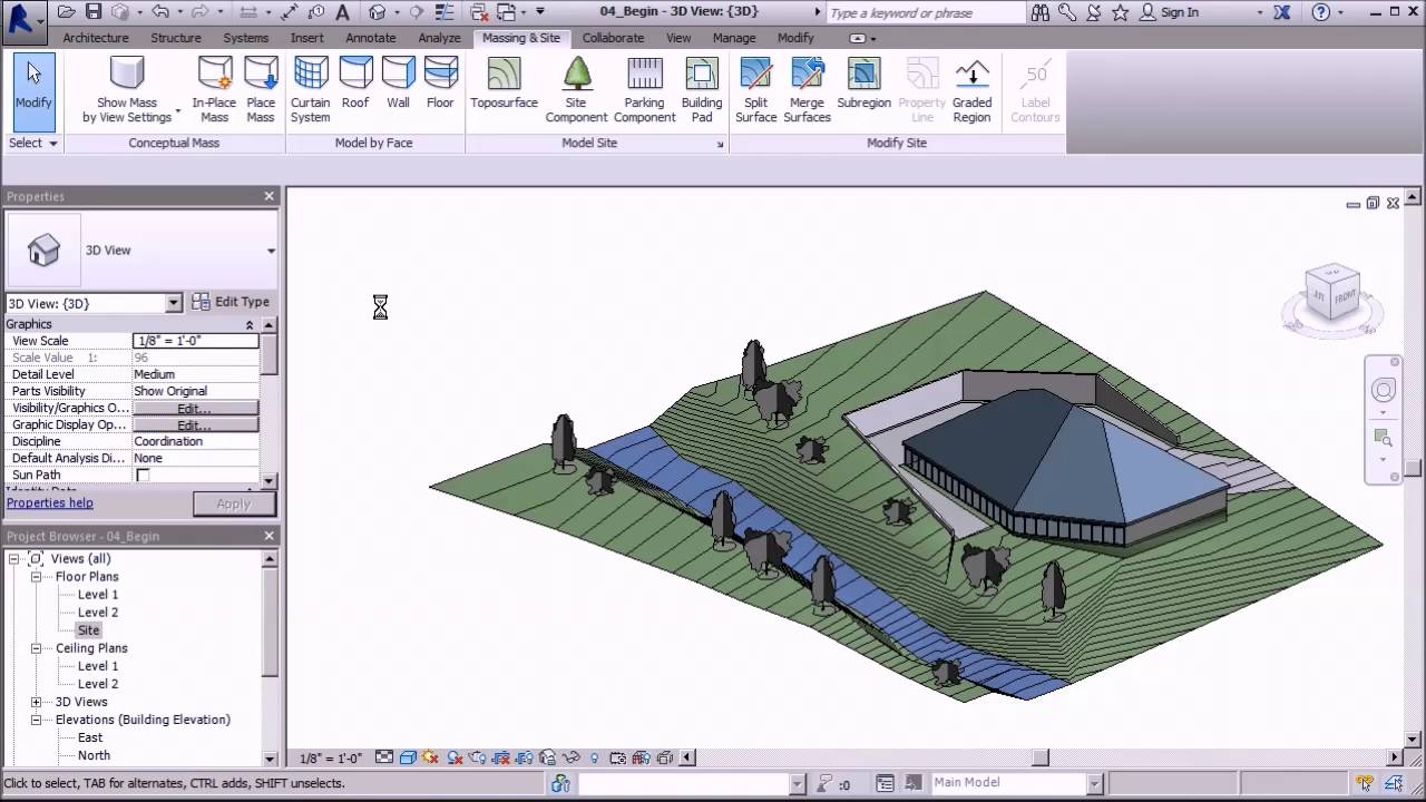 Site Design and Modeling in Revit Part 2 - YouTube