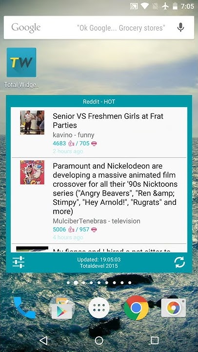 Reddit news widget - Total Widgets - YouTube