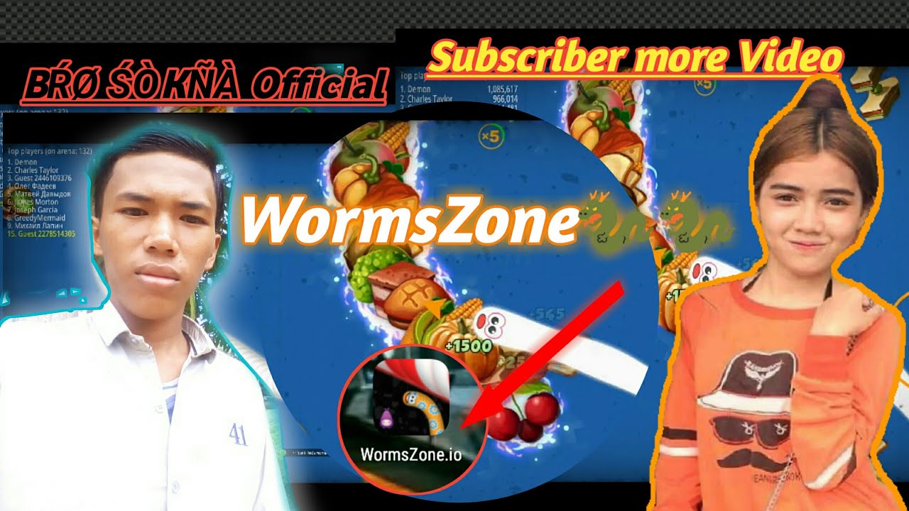 Today is play WormsZone Veryhappy.សប្បាយៗជាមួយWormZone/By Bro Sokna official - YouTube