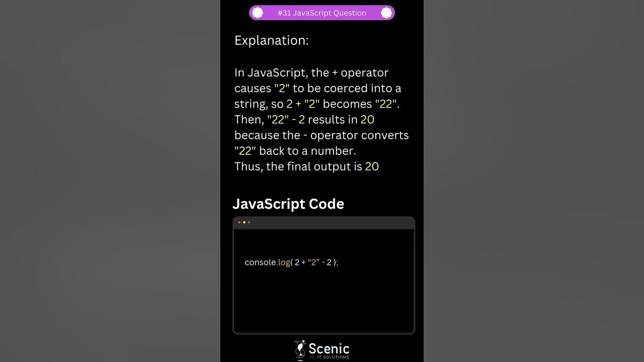 #31 JavaScript Interview Question #javascriptinterview #javascript ... #31 JavaScript Interview Question #javascriptinterview #javascript ...