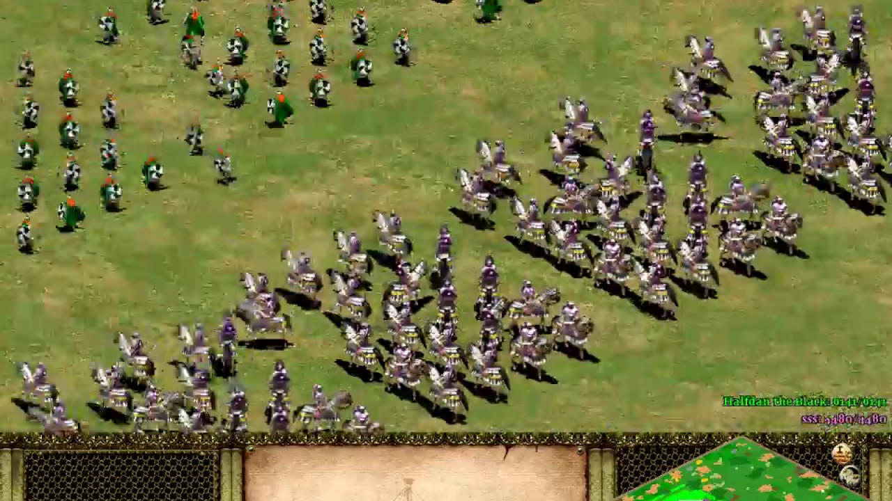 AoE 2 CONQUERORS - 120 ELITE CATAPHRACT vs 400 ELITE BERSERK - YouTube