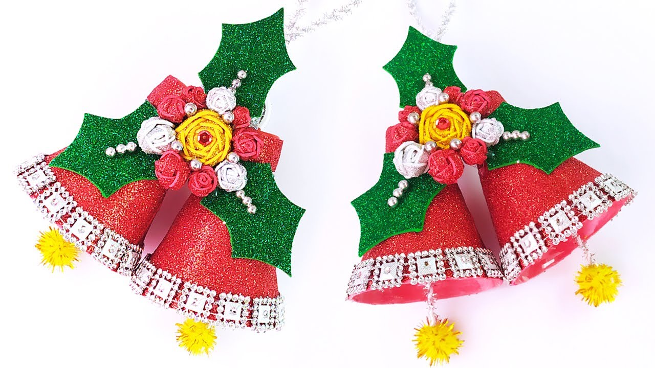 🔔MUY FÁCIL CAMPANAS NAVIDEÑAS de BOTELLAS PLÁSTICAS - Adornos navideños ...