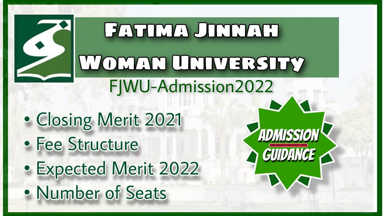 Fatima Jinnah Woman University (FJWU) Closing Merit 2021 & Fee ...