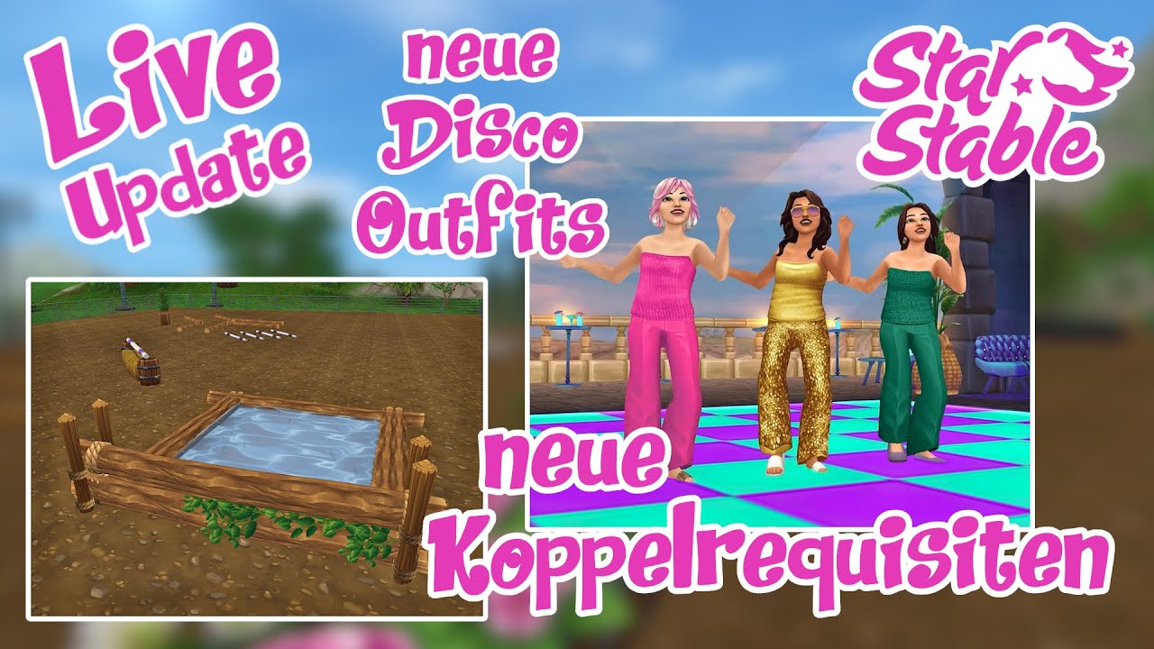 Star Stable [SSO] Live - Neue DISCO Outfits + Koppelrequisiten (Server ...