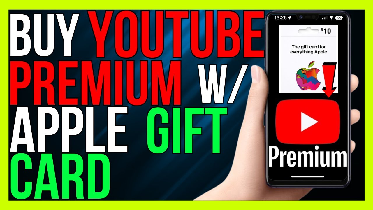 How to Buy YouTube Premium With Apple Gift Card 2024 - (EASY!) - YouTube