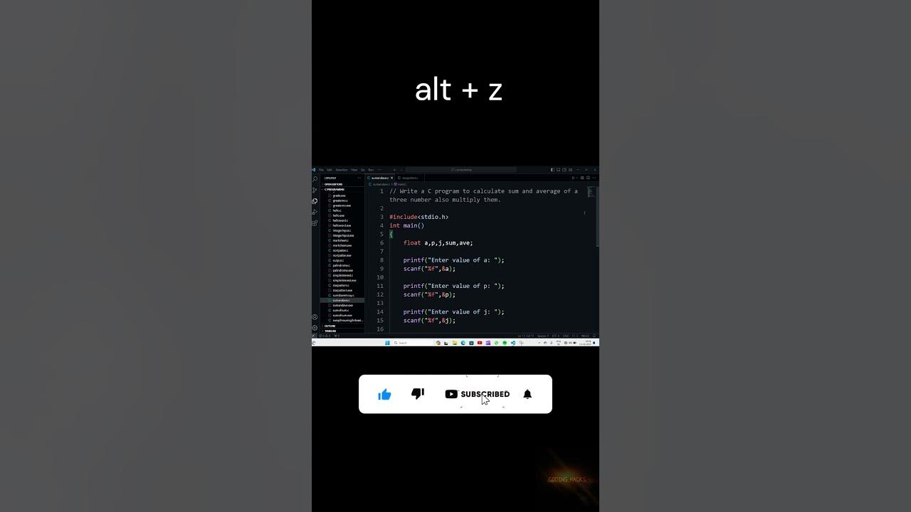 How to use word wrap in VS Code🔥🔥💯💯🤩🤩#programming #codinghacks#coding #vscode#coder - YouTube