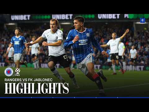HIGHLIGHTS | Rangers v FK Jablonec | 20 Aug 2026