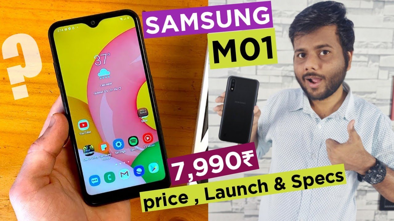Samsung Galaxy M01 First Look & Specs || Samsung M01 Price || Samsung ...