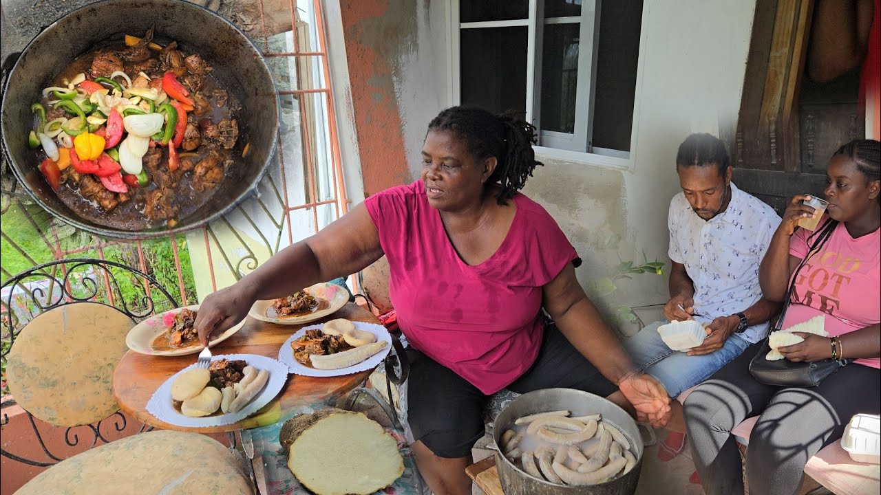 Rain Almost Wash Away Miss Little's Pot Cooking For Her Work Men ...