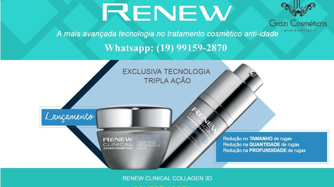 Conheça os Produtos Renew Avon | Lista de Produtos Renew Avon - YouTube