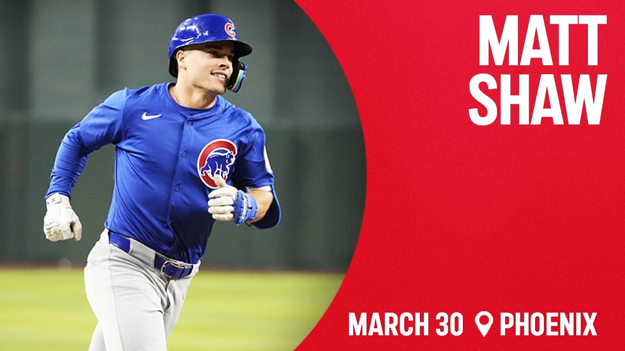 Cubs rookie third baseman Matt Shaw reflects on 'amazing moment' with ...