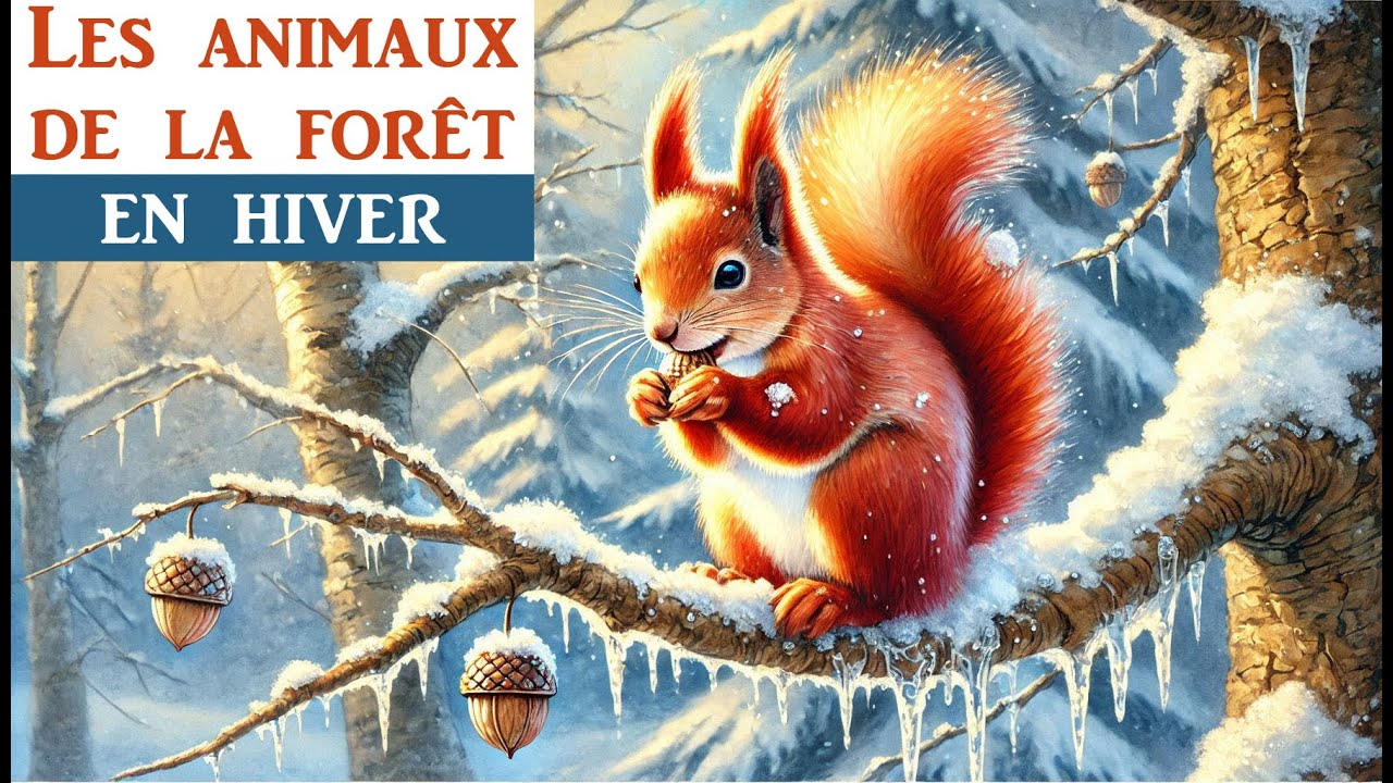 Les animaux de la forêt en hiver - chanson pour enfants - Qui se cache ...