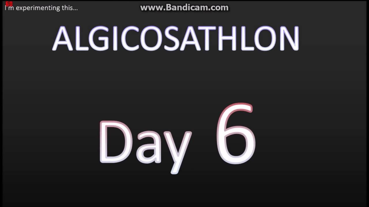 Algicosathlon Day 6 - YouTube
