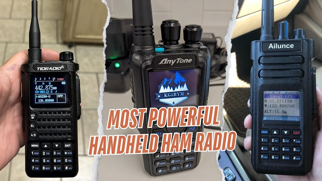 7 Most Powerful Handheld Ham Radio 2026! With Maximum Transmit Power ...