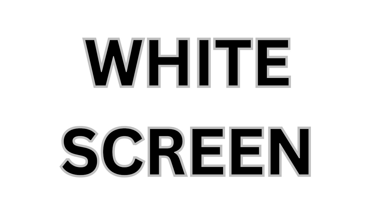 Full HD White Screen | Long Hours of Clean, Crisp Brightness in 4K ...