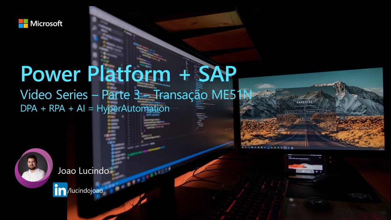 [Power Platform + SAP - Video 3] DPA + RPA + AI = HyperAutomation - YouTube