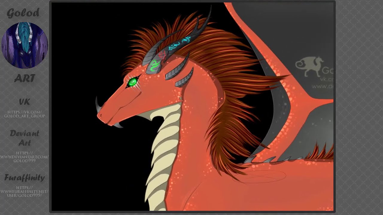 | SPEEDPAINT | Dragon #25 | by Golod - YouTube