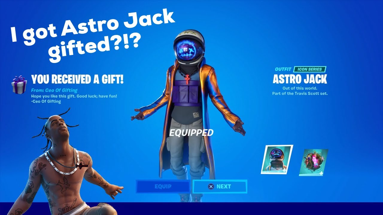 I GOT GIFTED THE ASTRO JACK SKIN AND GOOSEBUMPS WRAP! - Travis Scott ...