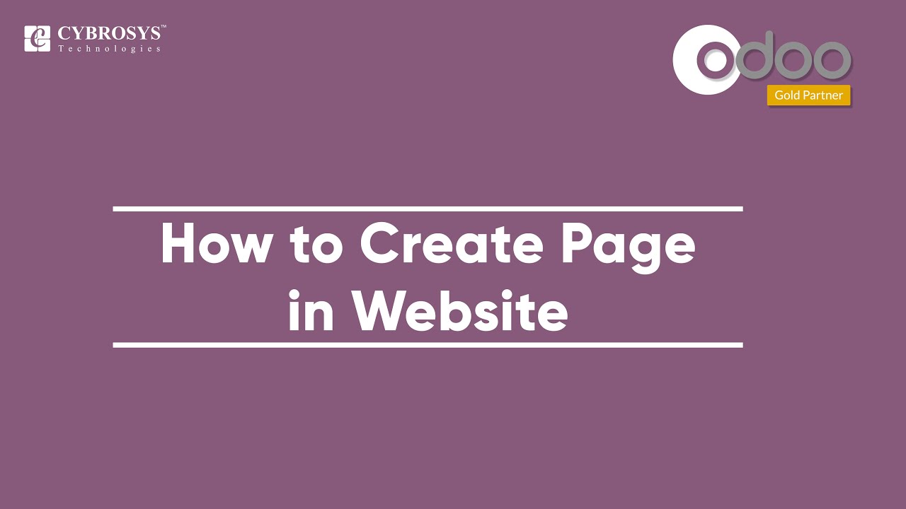 How To Create Page In Odoo Website YouTube How To Create Page In Odoo Website YouTube