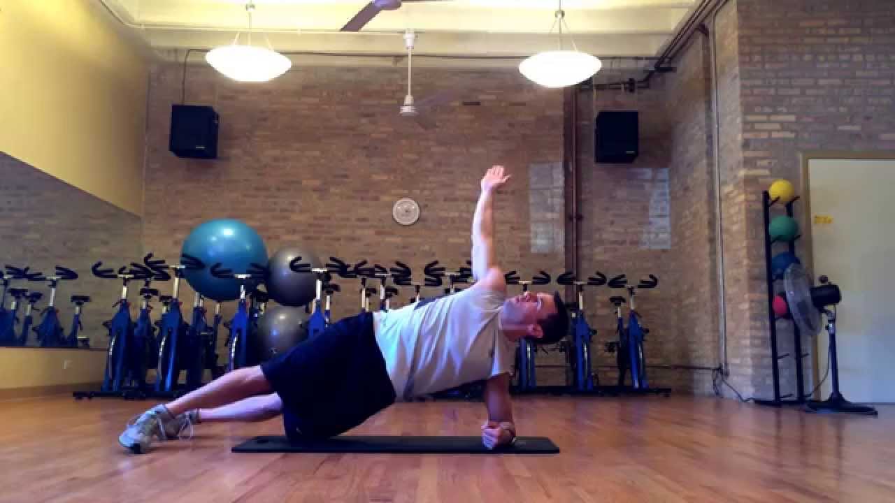 Alternating Side Plank Rotation - Online Personal Trainer - YouTube