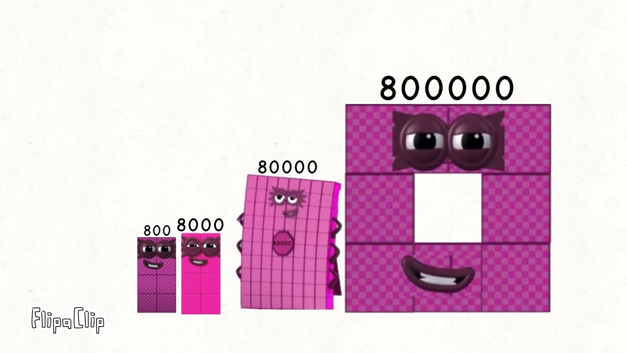 Numberblocks 800000 sneeze my version - YouTube