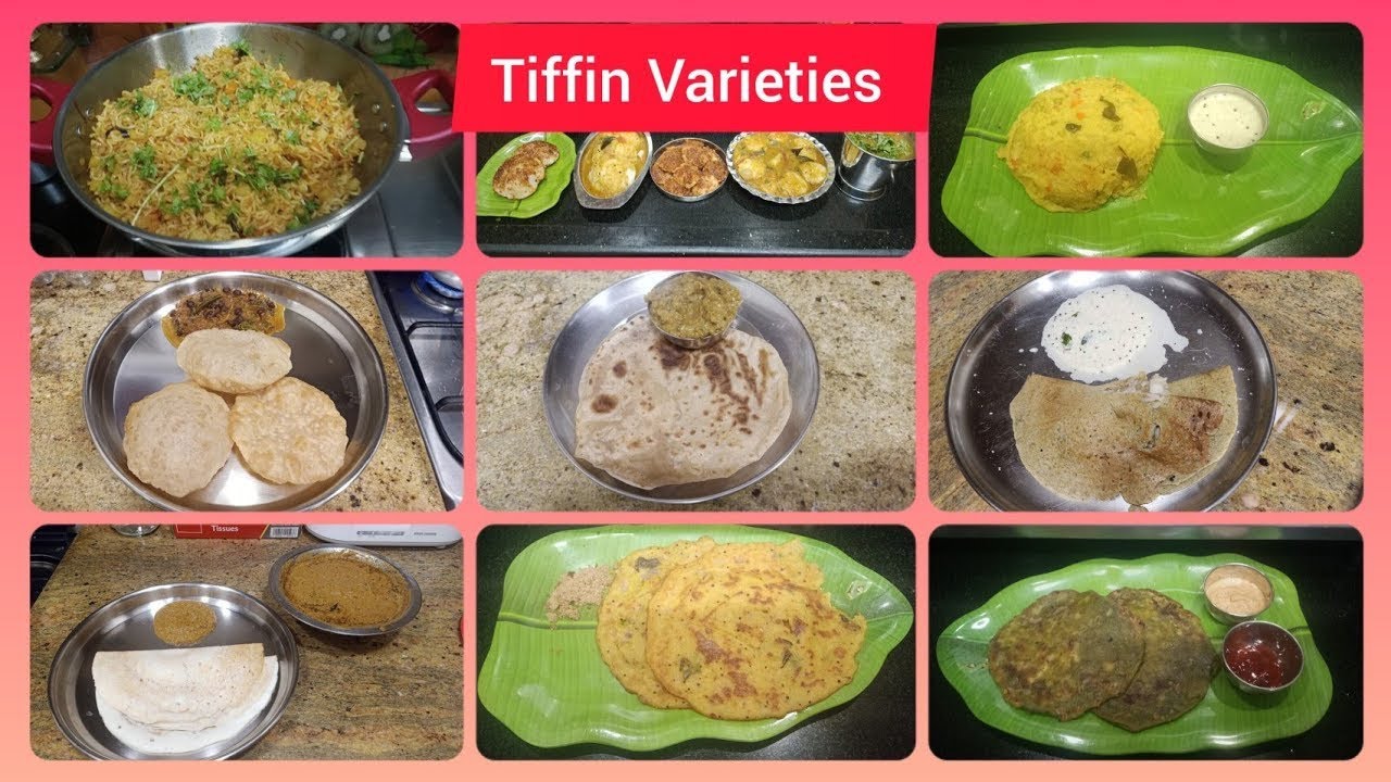 Recipe - 295 Tiffin Varieties Part - 1 Breakfast & Dinner Simple & Easy ...